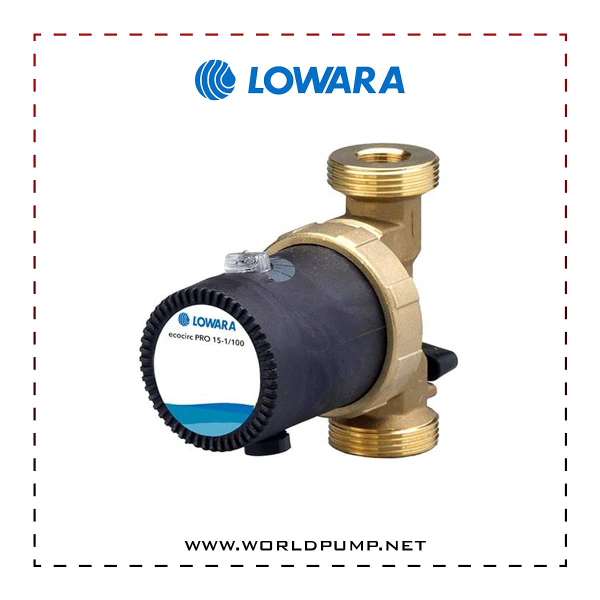 ecocirc PRO Lowara High Efficiency Water Circulator - world pump store